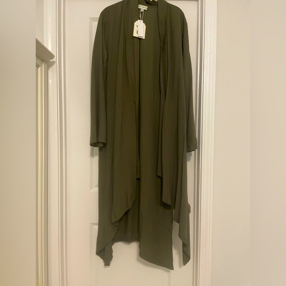 Wonderly | Tops | Nwt Olive Green Lightweight Duster | Poshmark